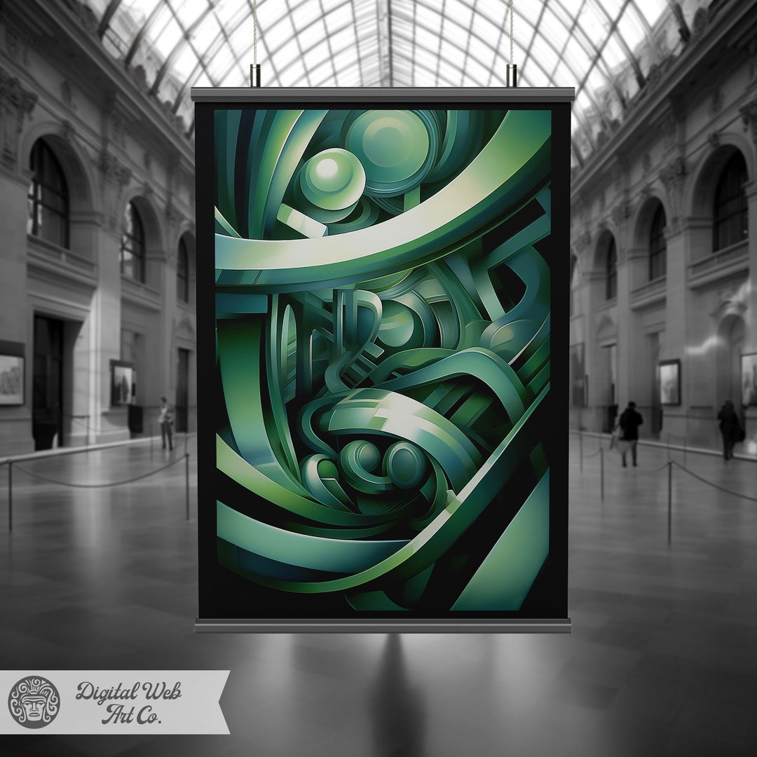 Geometric Shapes Abstract Artwork - Infinite Geometry #8 - 2 Sizes 12 ...