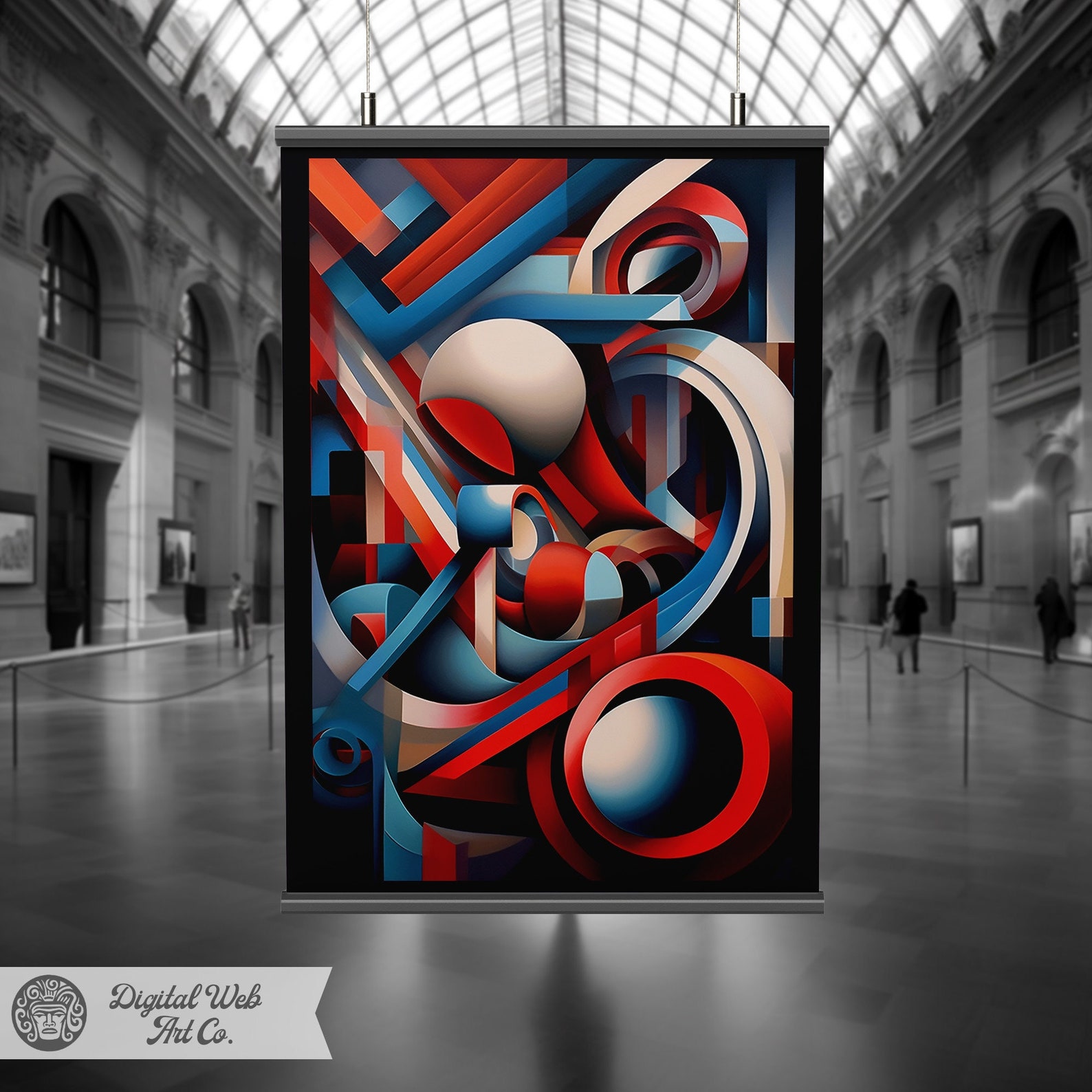 Geometric Shapes Abstract Artwork - Infinite Geometry #6 - 2 Sizes 12 ...