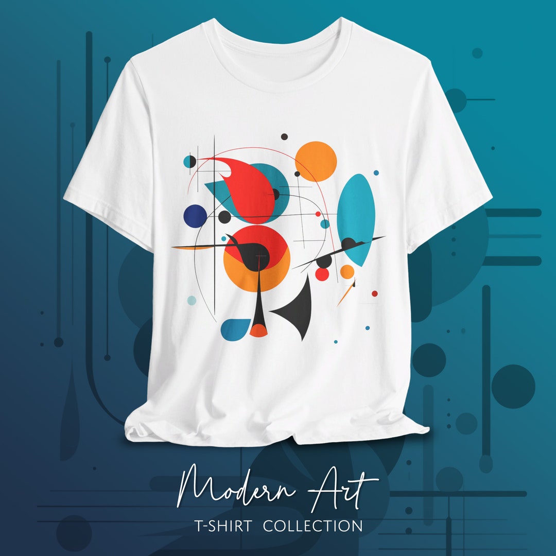 Minimal Abstract Line Art T-shirt | Black and White Graphic Tee ...