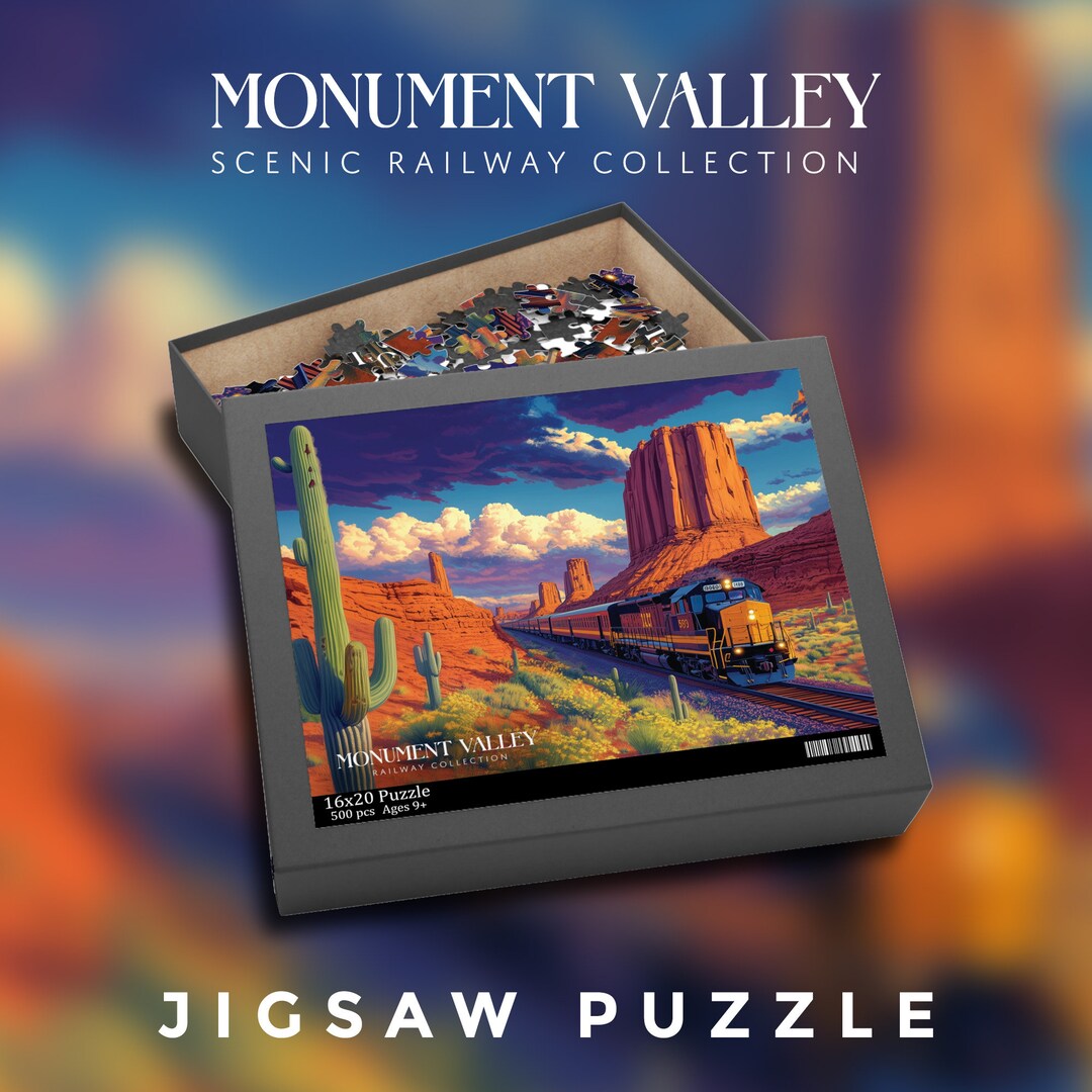 Monument Valley Scenic Railway Puzzle - Diesel Locomotive in Monument ...