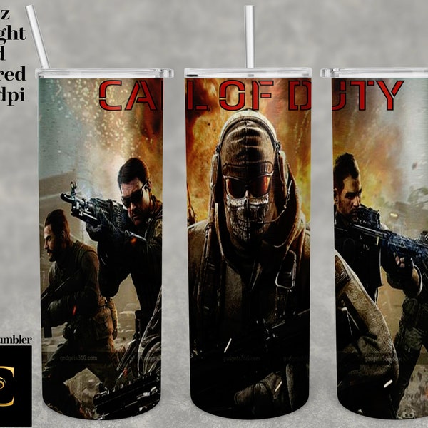 Call of duty tumbler wrap png - Etsy México