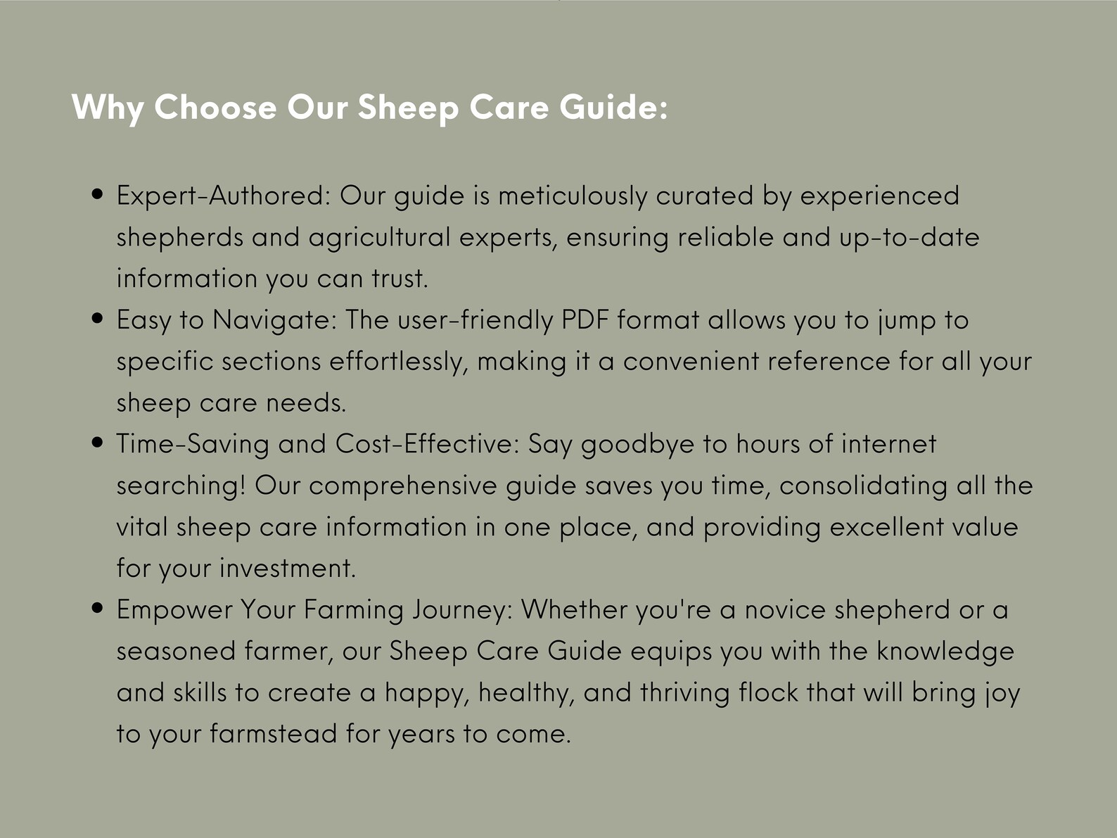 Sheep Care Guide - Complete Sheep Care Guide - PDF for Happy & Healthy ...