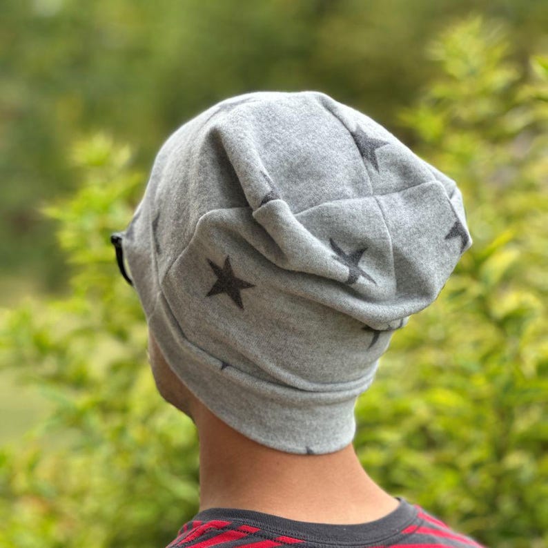 Slouchy Beanie Sewing Pattern: Beginner Knit Hat, Serger Tutorial (PDF ...