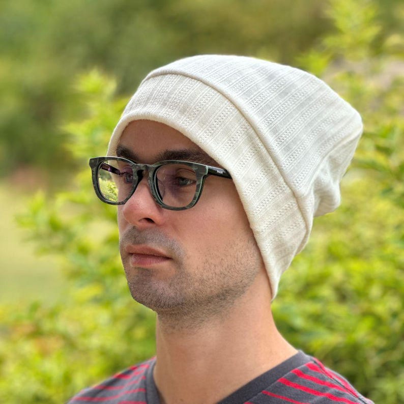 Slouchy Beanie Sewing Pattern: Beginner Knit Hat, Serger Tutorial (PDF ...