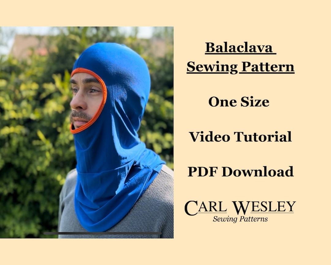 Balaclava Sewing Pattern Balaclava Head Cover Digital PDF Download - Etsy