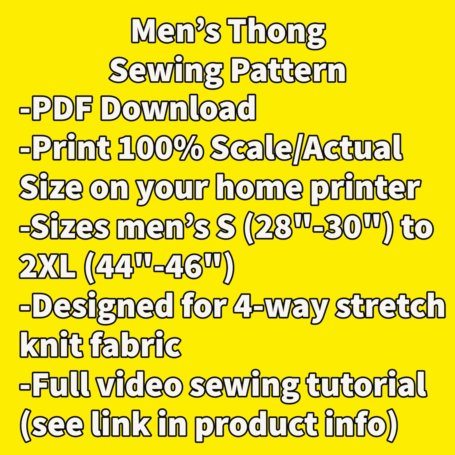 Mens Thong Sewing Pattern Mens Underwear Digital PDF Sewing Pattern - Etsy