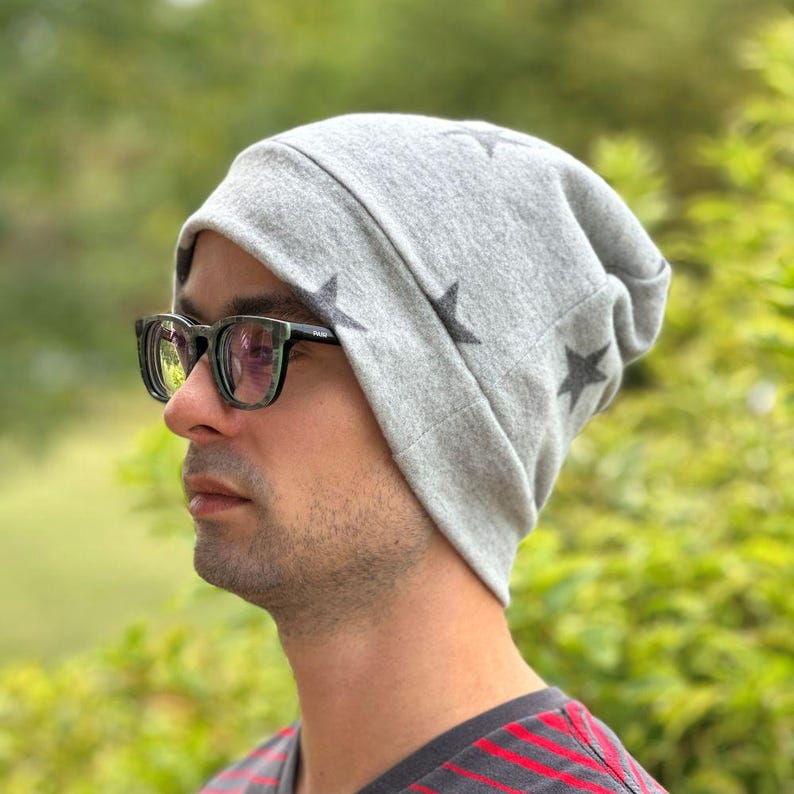Slouchy Beanie Sewing Pattern: Beginner Knit Hat, Serger Tutorial (PDF ...