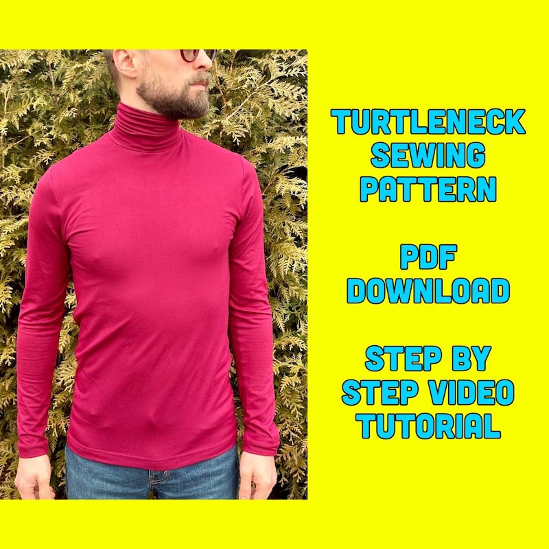 Turtleneck Sewing Pattern - Etsy