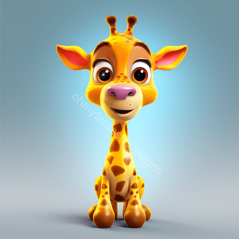 21 Charming High-res Animal Clipart | 300 DPI, 4096x4096 PNG | Pixar ...