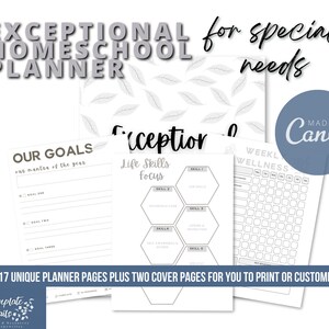 Special Needs Homeschool Planner Printable PDF - Etsy
