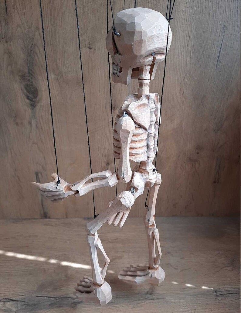 Wooden Skeleton Puppet Marionette - Etsy