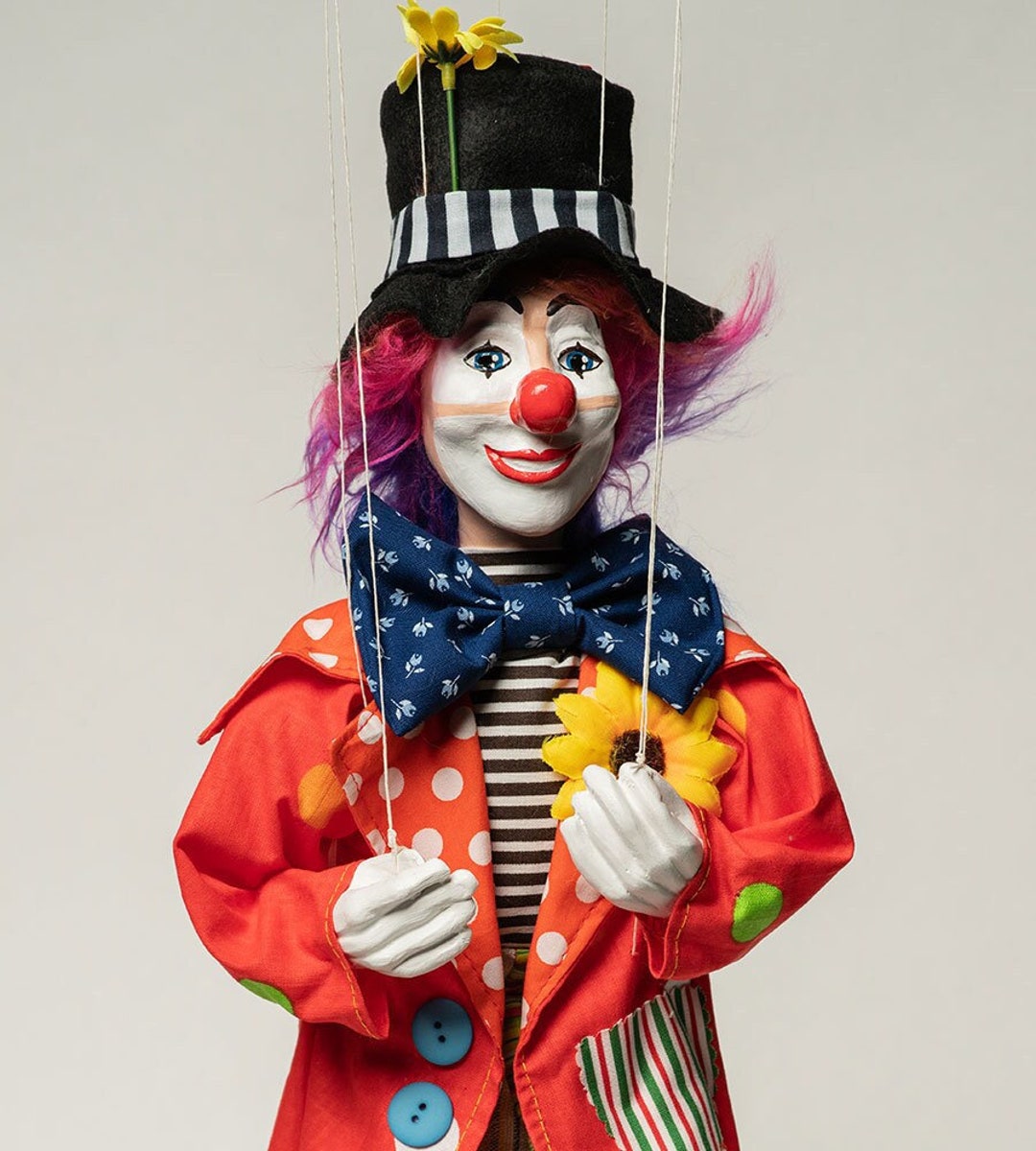 Clown Johnny Puppet - Etsy