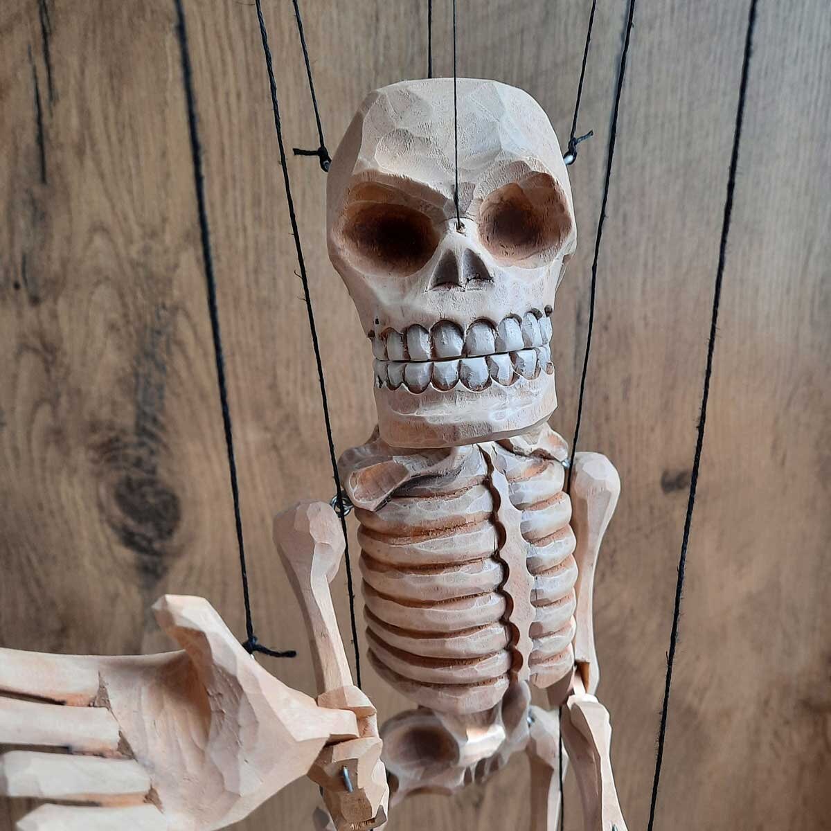 Wooden Skeleton Puppet Marionette - Etsy