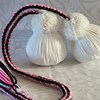 Maori Short Poi Balls - White Taura - Etsy