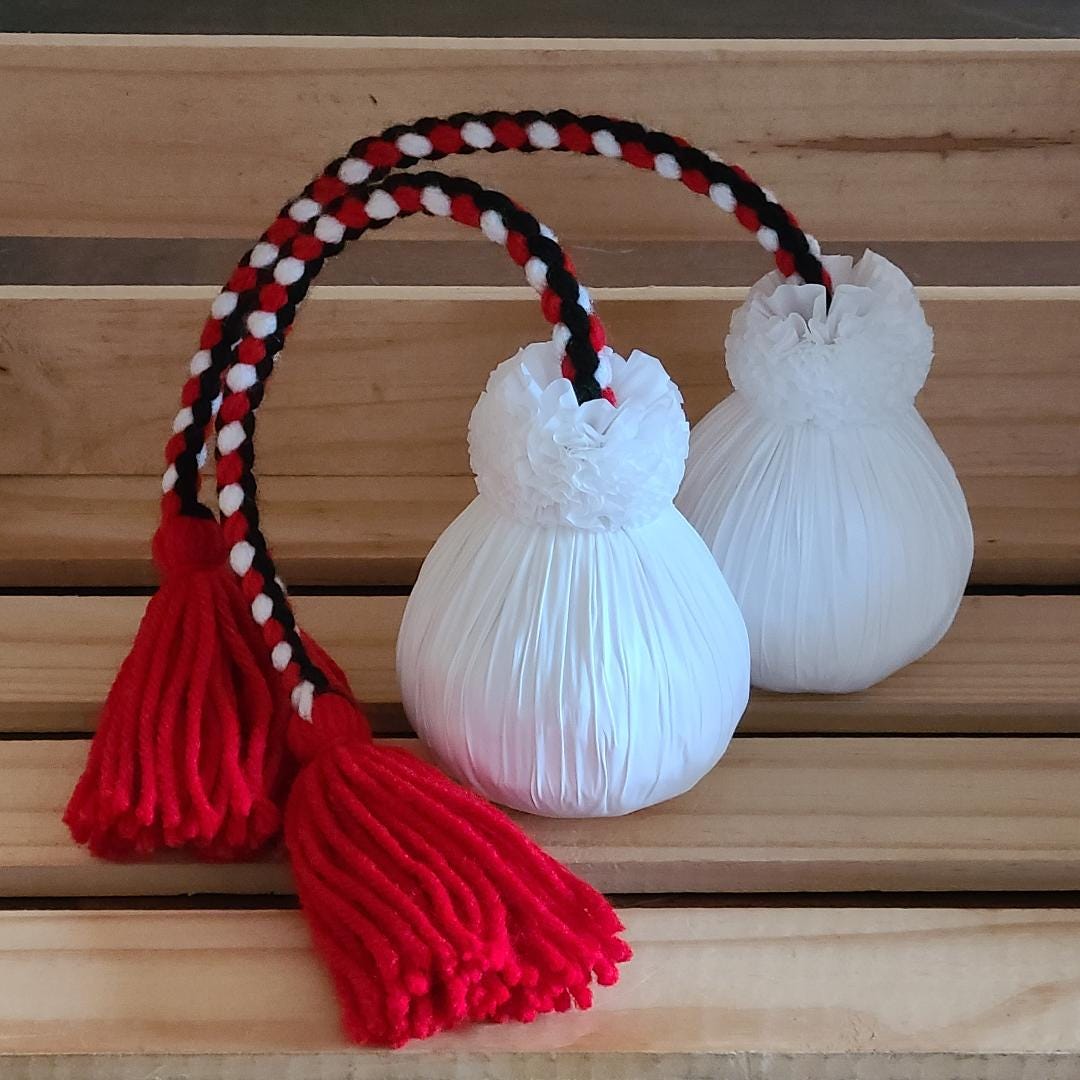 Maori Short Poi Balls - Red Taura - Etsy