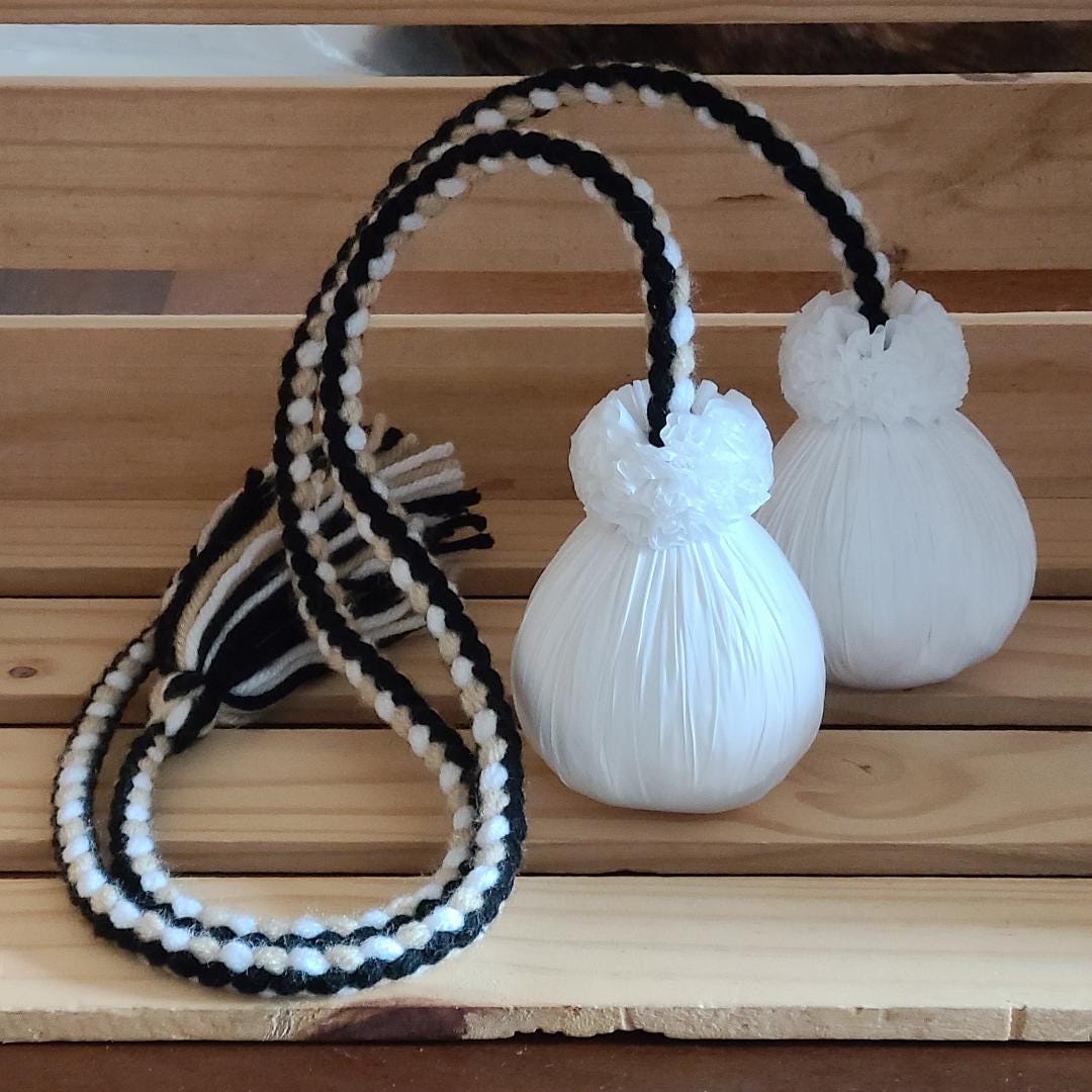 Child Maori Long Poi Balls - Tan Taura - Etsy