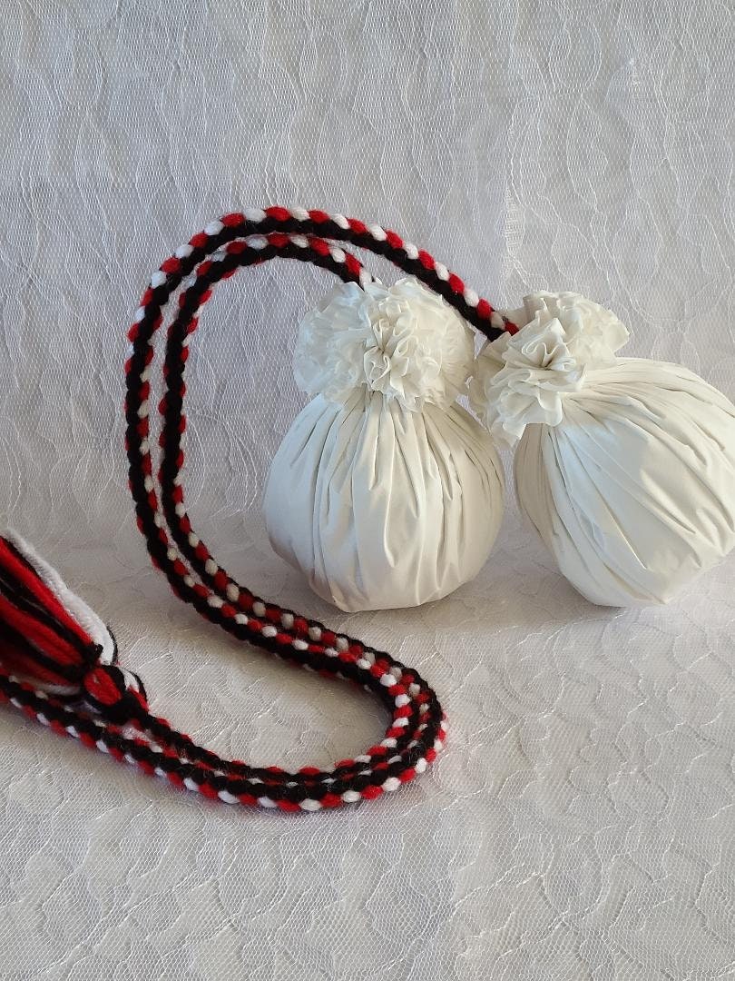 Adult Maori Long Poi Balls Red Taura - Etsy