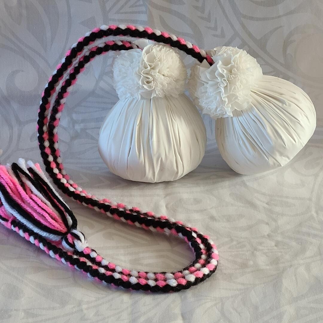 Adult Maori Long Poi Balls - Pink Taura - Etsy