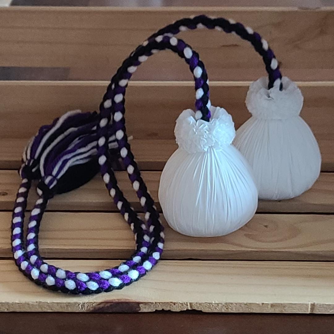 Adult Maori Long Poi Balls - Purple Taura - Etsy