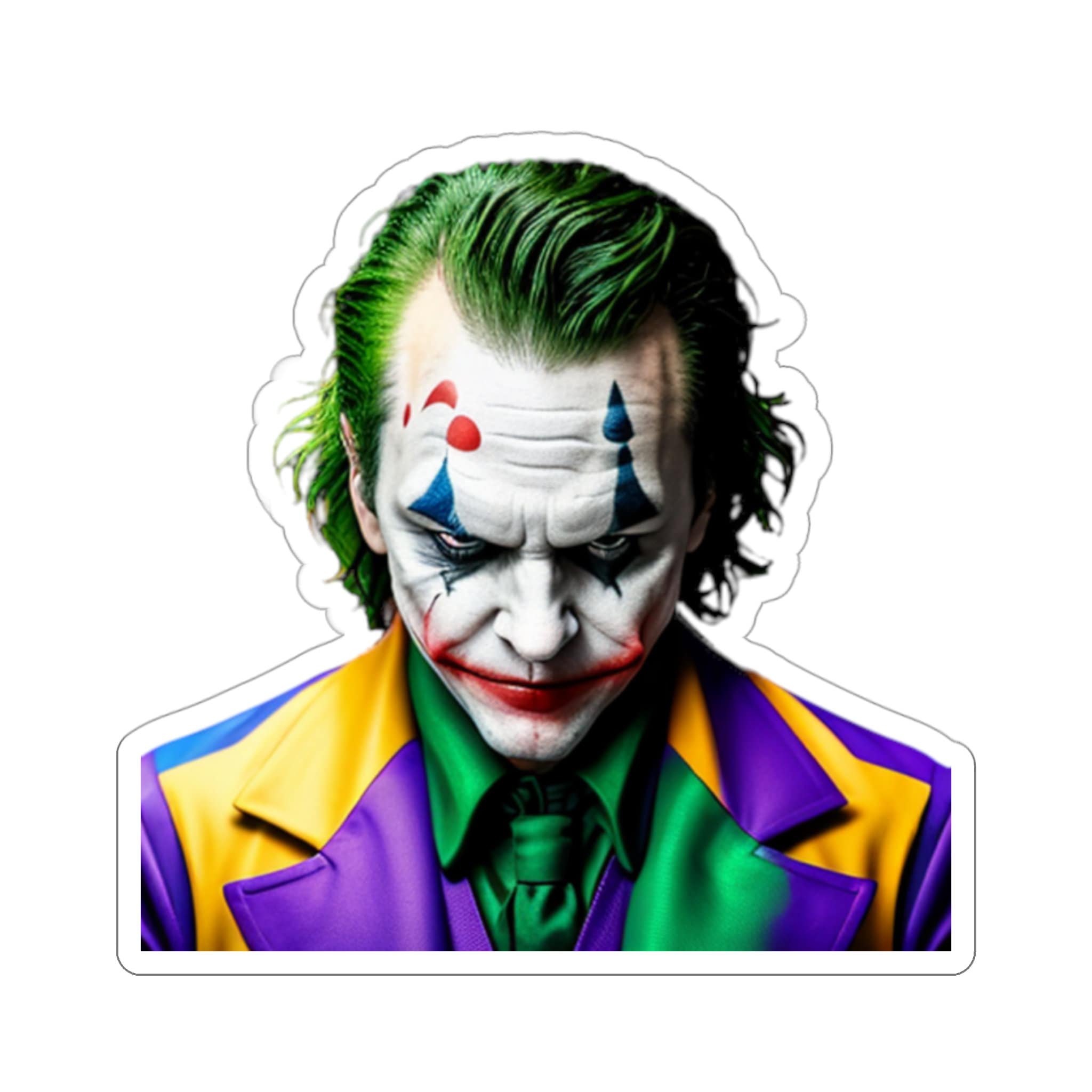 Joker Colored Vinyl Sticker DC Sticker Joker Decal - Etsy