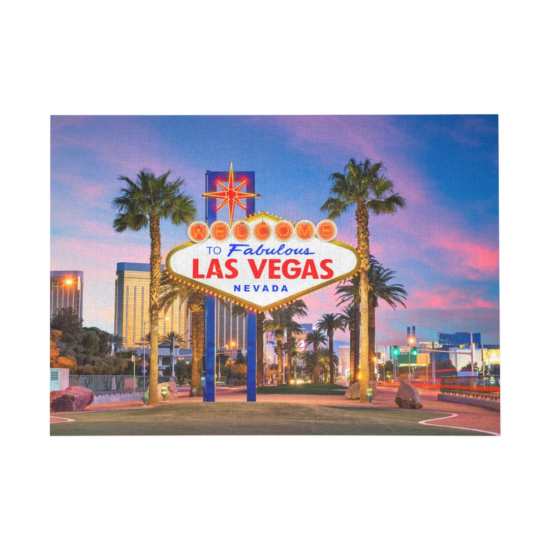 Puzzle Las Vegas Sign at Sunset Puzzle 1000-piece Las - Etsy