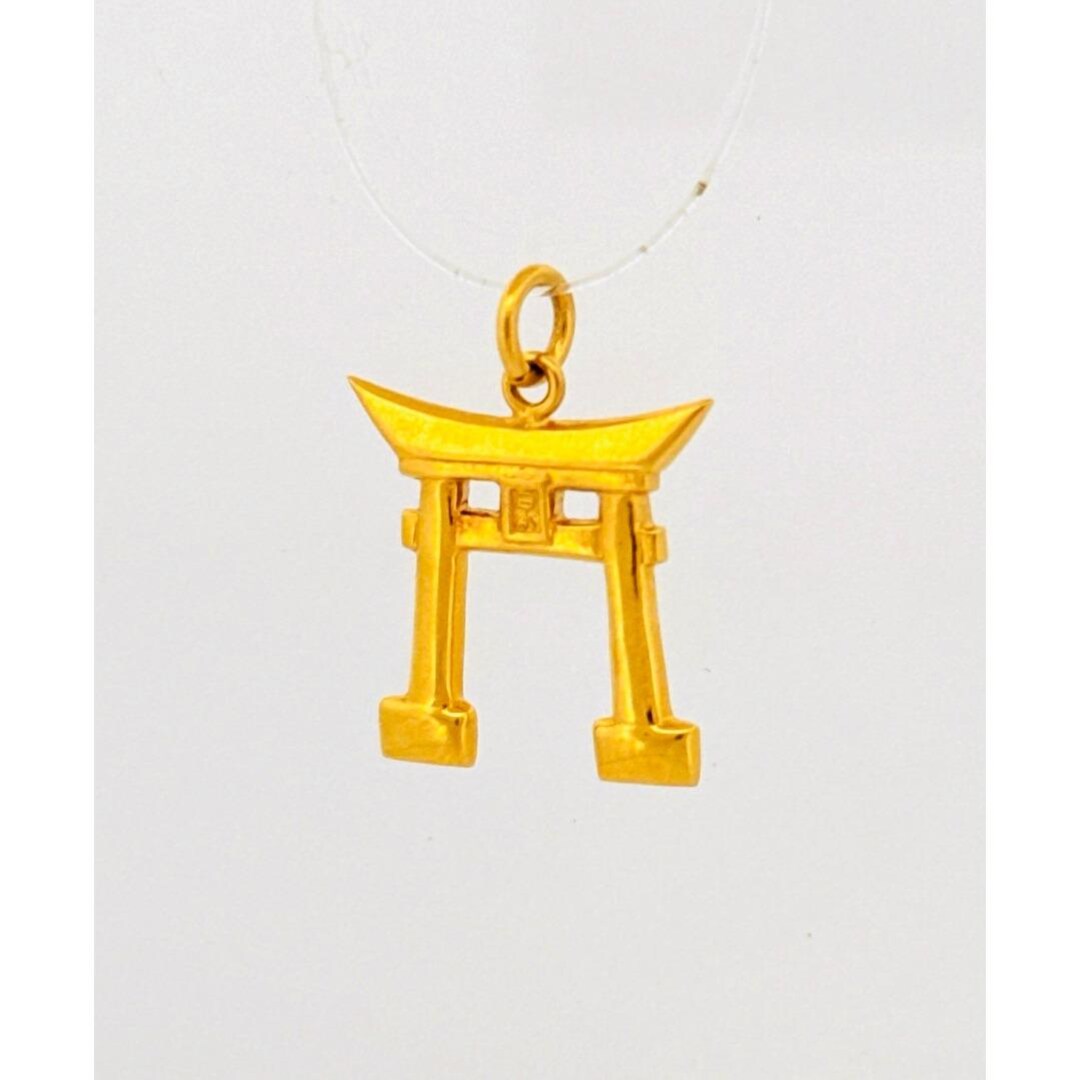 Estate 14k Yellow Gold Japanese Torii Gate Charm Pendant, No Chain, 1.7 ...