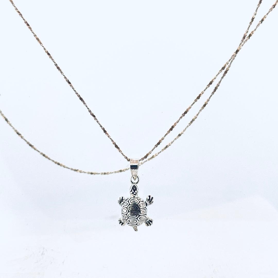 Sterling Silver 925 3D Torture Turtle Pendant Necklace, Movable Legs ...