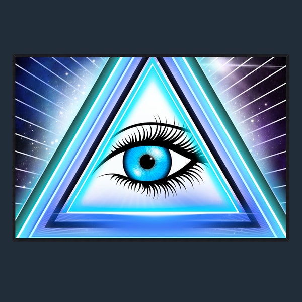 Neon Triangle - Etsy