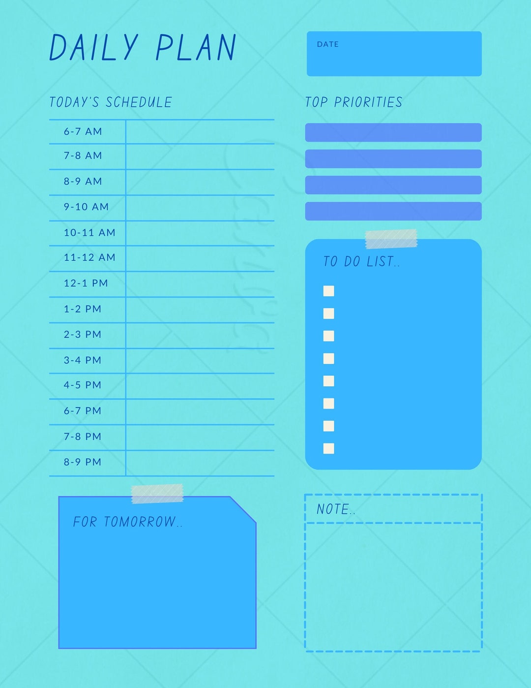 Daily Planner - Etsy