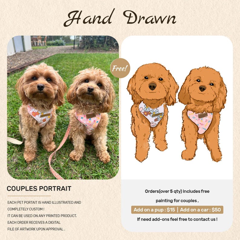 Personalized Wedding Can Cooler - Custom Pet Illustration Stubby Holder ...