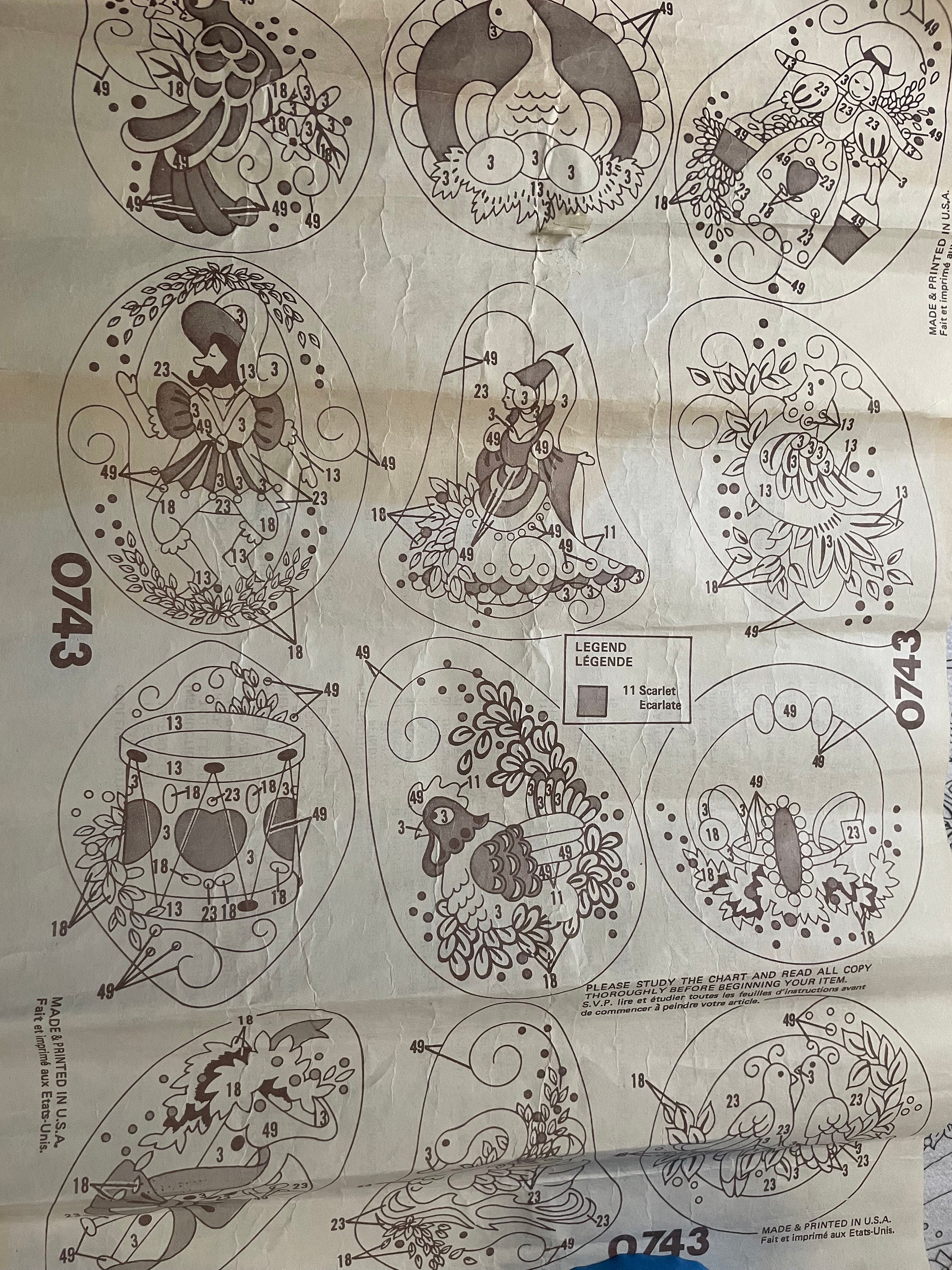 Artex 16x20 Sheet of Small Christmas Pictures - Etsy