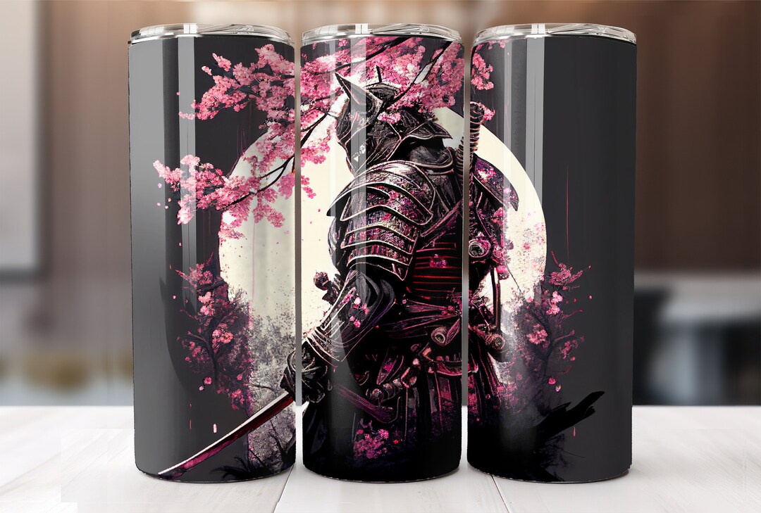 Samurai: Legend Ancient Japan Warrior Cherry Tree - Sublimation Tumbler ...