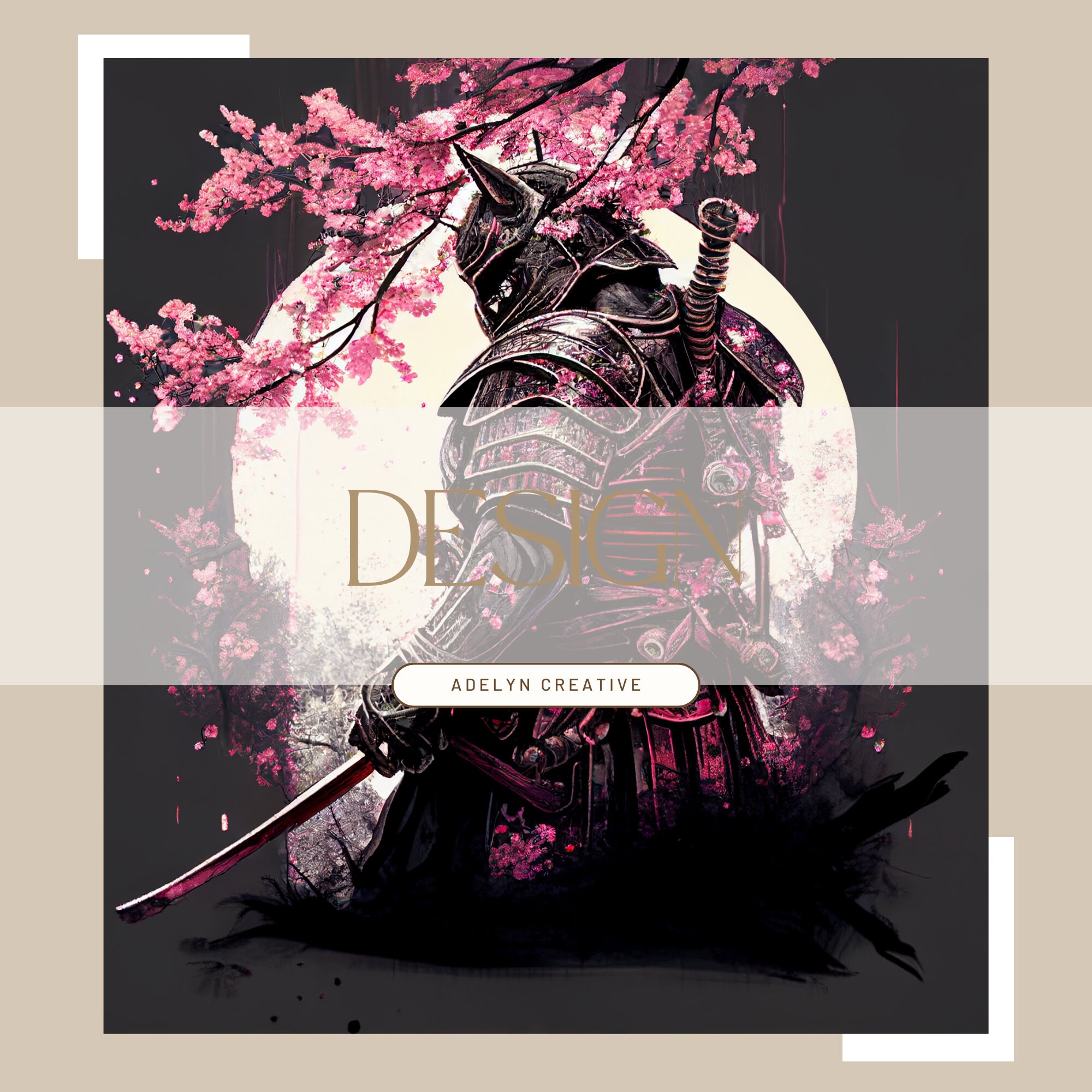 Samurai: Legend Ancient Japan Warrior Cherry Tree - Sublimation Tumbler ...