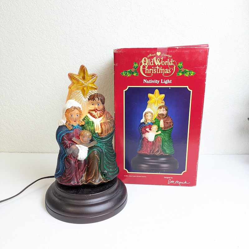 Light up Nativity Vintage - Etsy