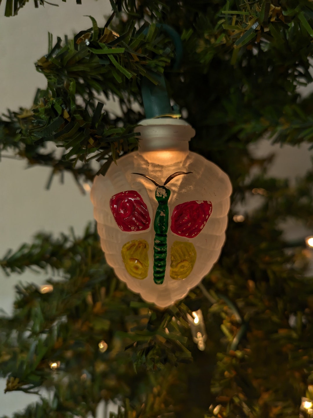 Butterfly Vintage NEW Old World Christmas Light Cover, Christmas Tree ...
