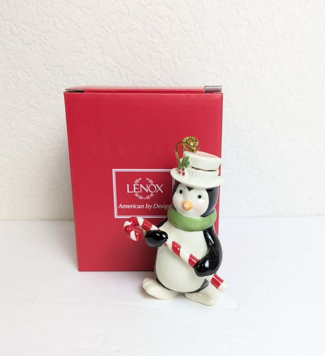 NIB Lenox Penguin Very Merry Porcelain Christmas Ornament - Etsy