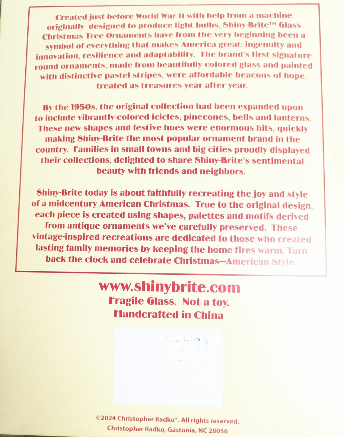 Shiny Brite Christopher Radko CLASSIC FLOCKED Vintage Inspired ...