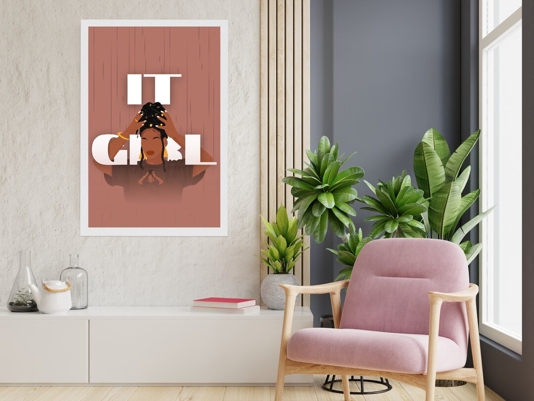 The "it" Girl-version 1, Digital Download, Black Woman Art, Black Girl ...