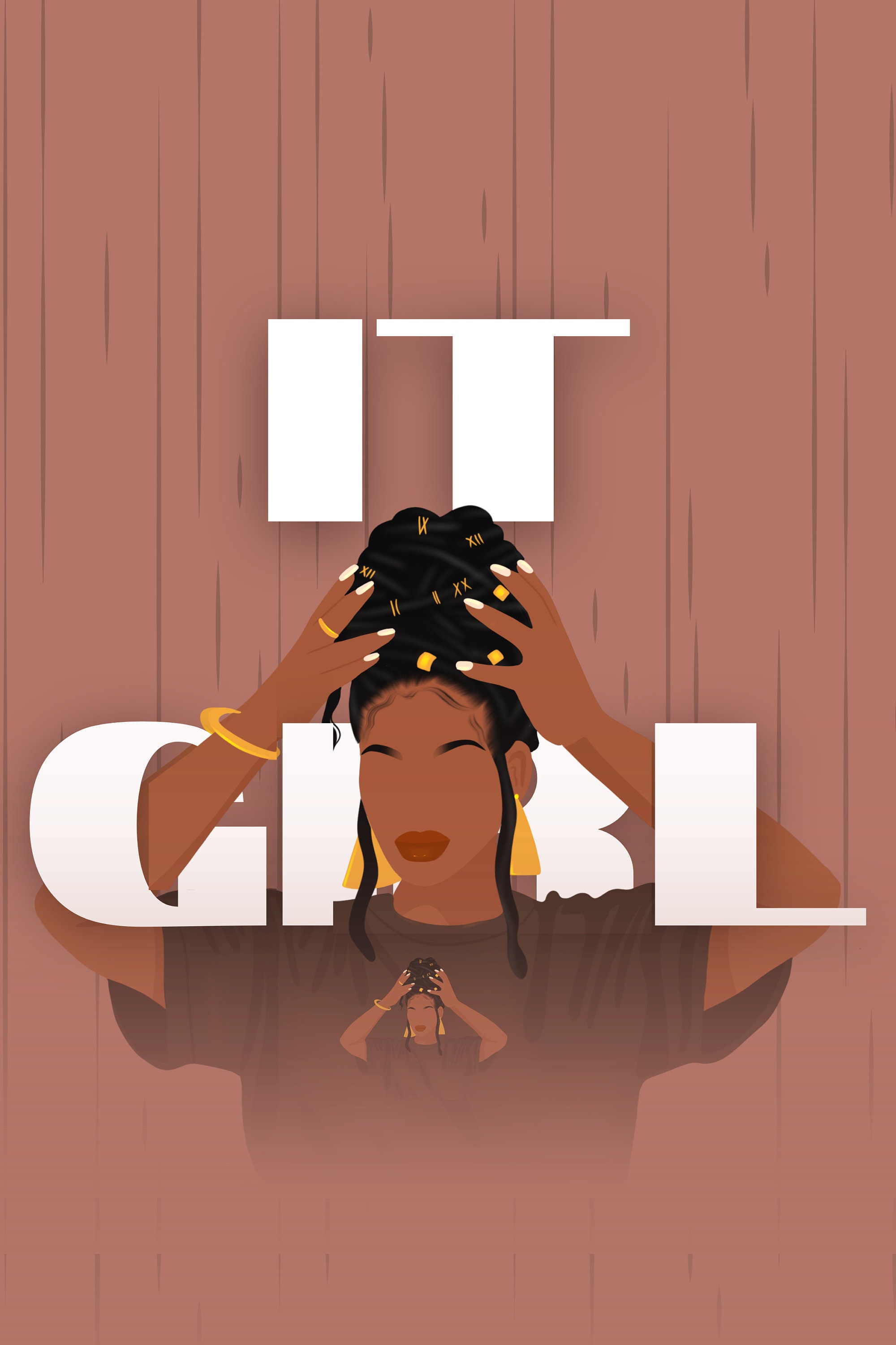 The "it" Girl-version 1, Digital Download, Black Woman Art, Black Girl ...