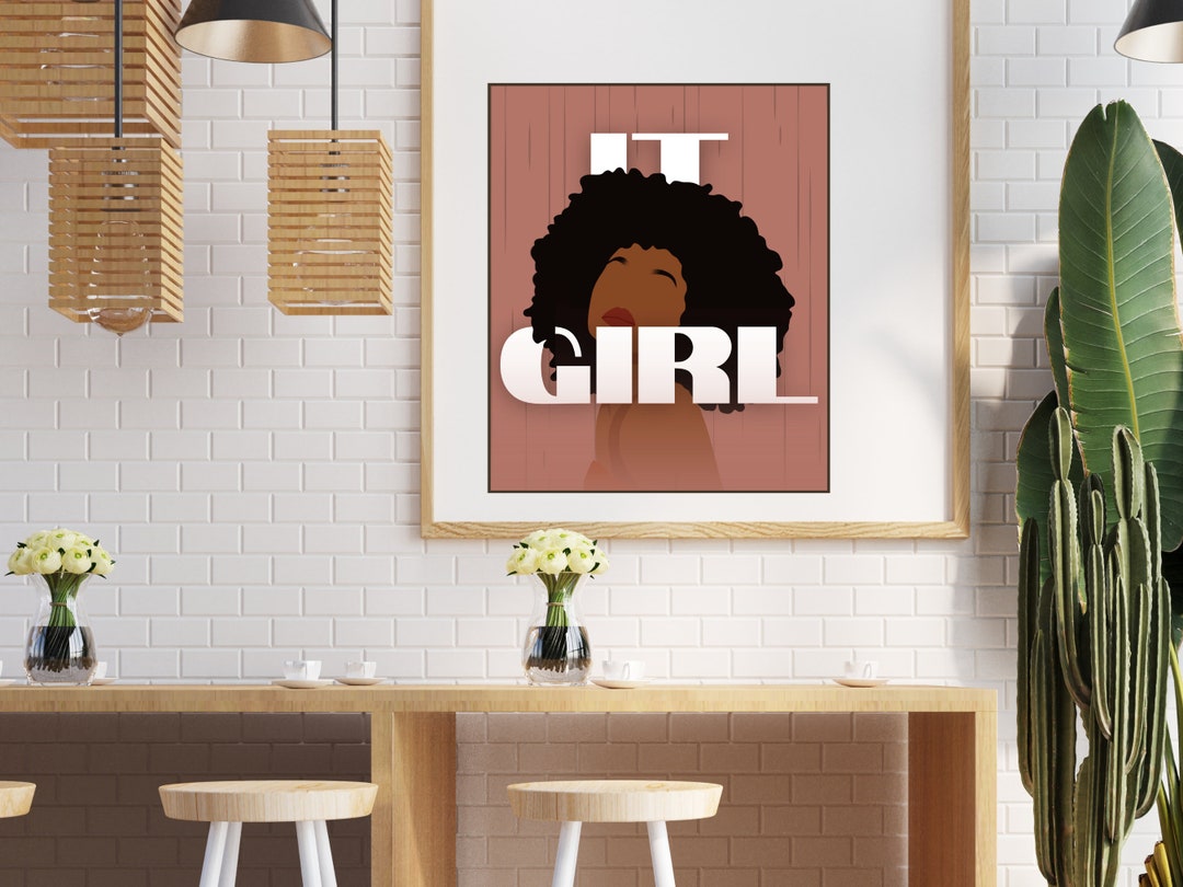 The "it" Girl-version 2, Digital Download, Black Woman Art, Black Girl ...