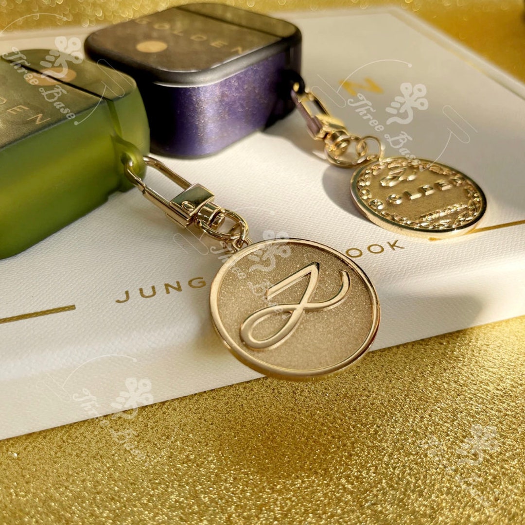 BTS Jungkook Golden Keychain Airpods Case Bts Fan Gift Kpop Earphone ...