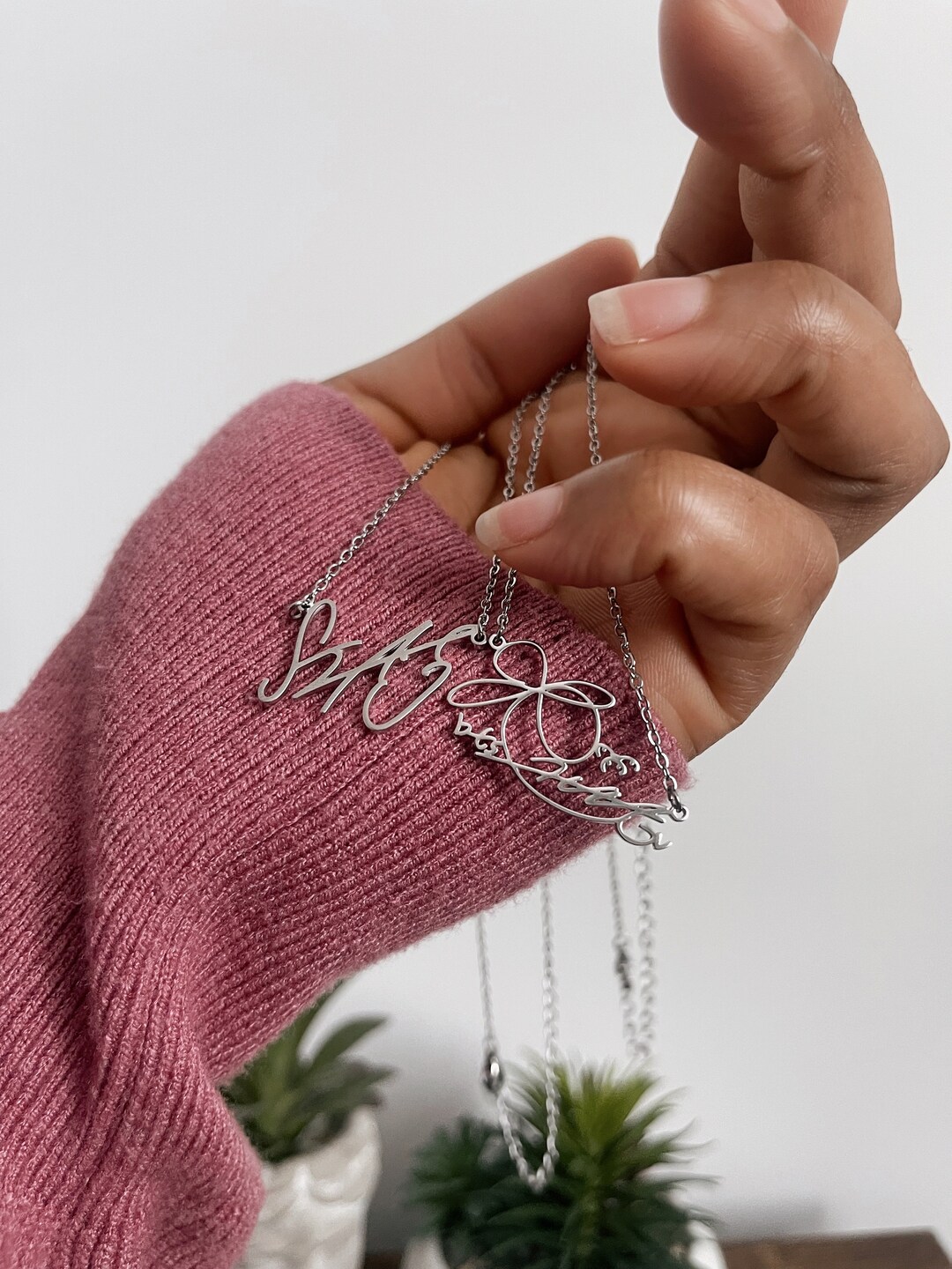 BTS Signature Necklace Jungkook Bts Taehyung Necklace Bts - Etsy