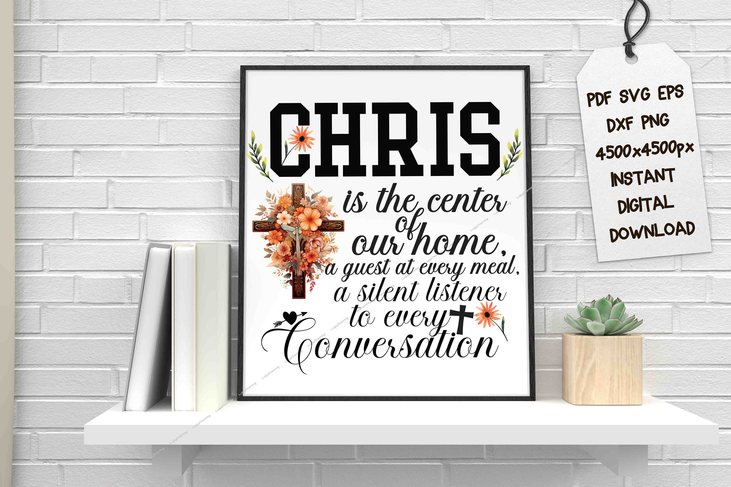 Christian Farmhouse Sign SVG Inspirational Quote Religious - Etsy