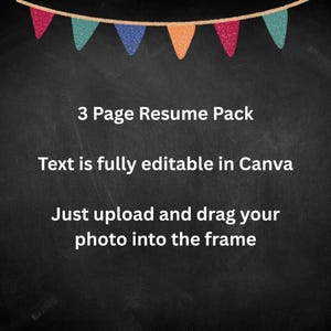 Teacher Resume Pack Template/new Teacher/education Major/teacher ...