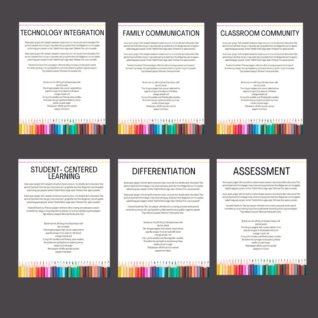 Student Teacher Portfolio Template/new Teacher/education Major/teacher ...
