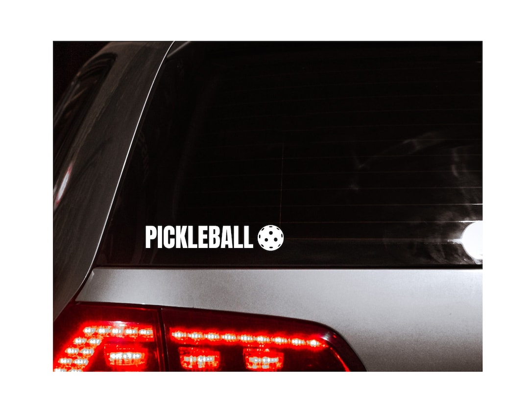 Pickleball Car Decal/sticker/pickleball Vinyl - Etsy