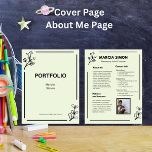 Student Teacher MINI Portfolio Template/new Teacher/education Major ...