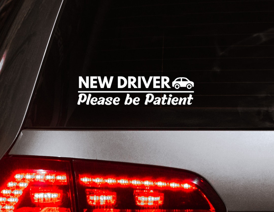 New Driver Car Decal/student Driver/new Driver Warning/teenage Driver ...