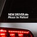New Driver Car Decal/student Driver/new Driver Warning/teenage Driver ...