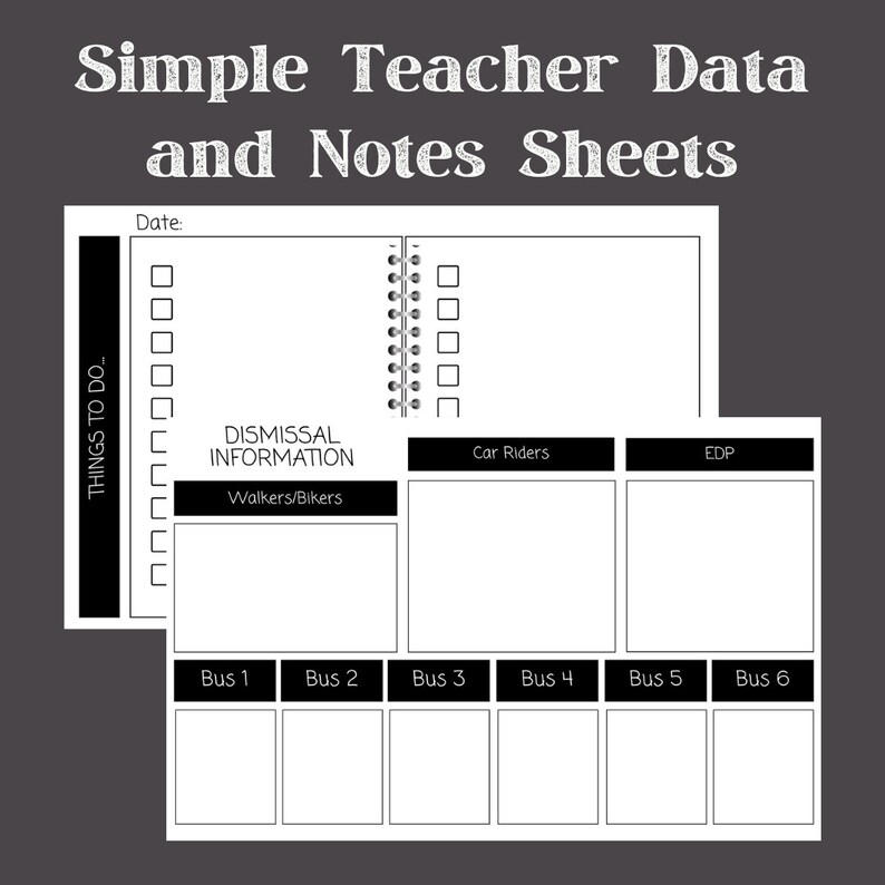 Classroom Data Collection Sheets/digital Record Keeping/student Data ...